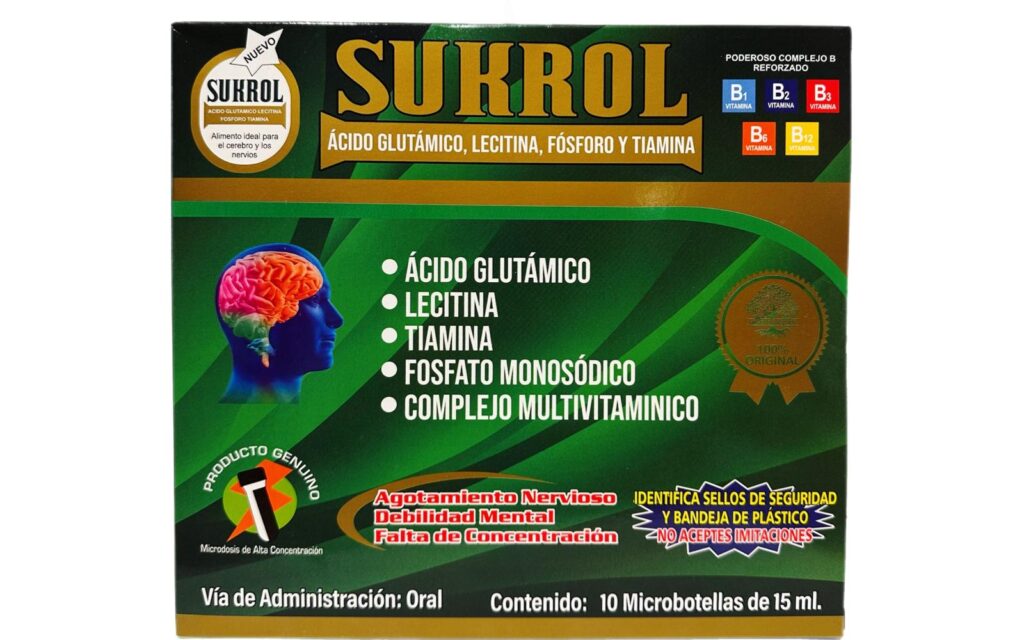 Sukrol 15ml 10 vials caja verde - Salud Natural